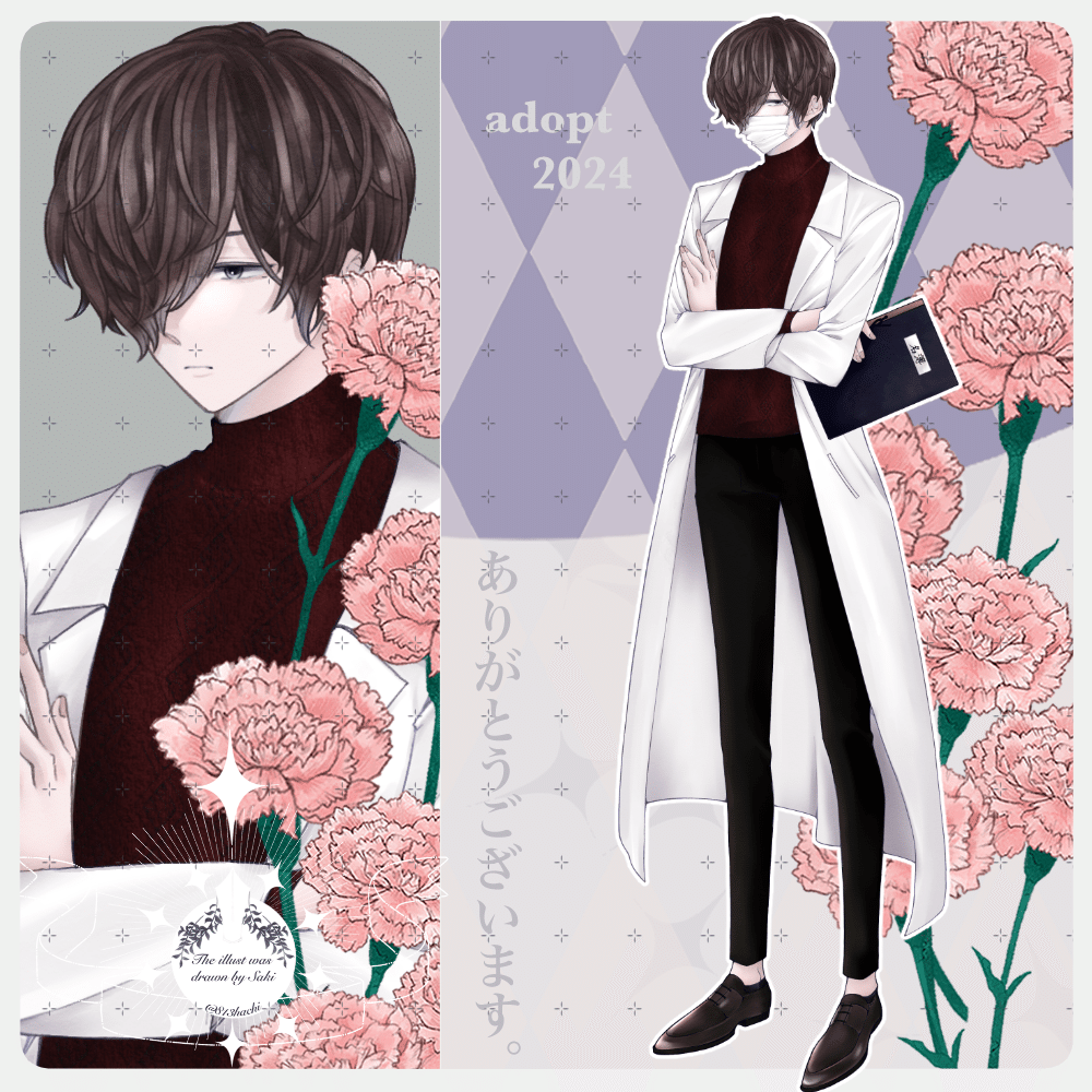 キャラ販売￤神経質なマスクの片目男性｜saki_813