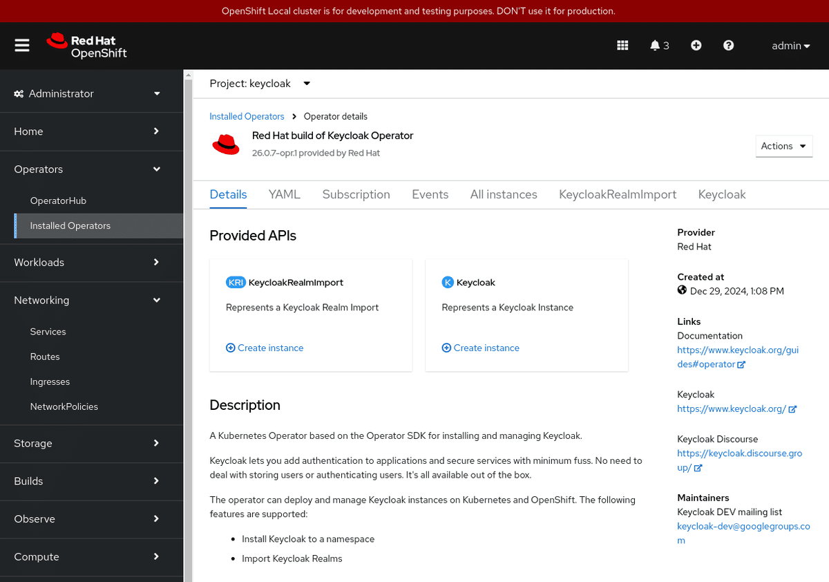 OpenShift LocalにKeycloakをインストールしてOpenID Connectを勉強しよう！｜Fusayuki Minamoto