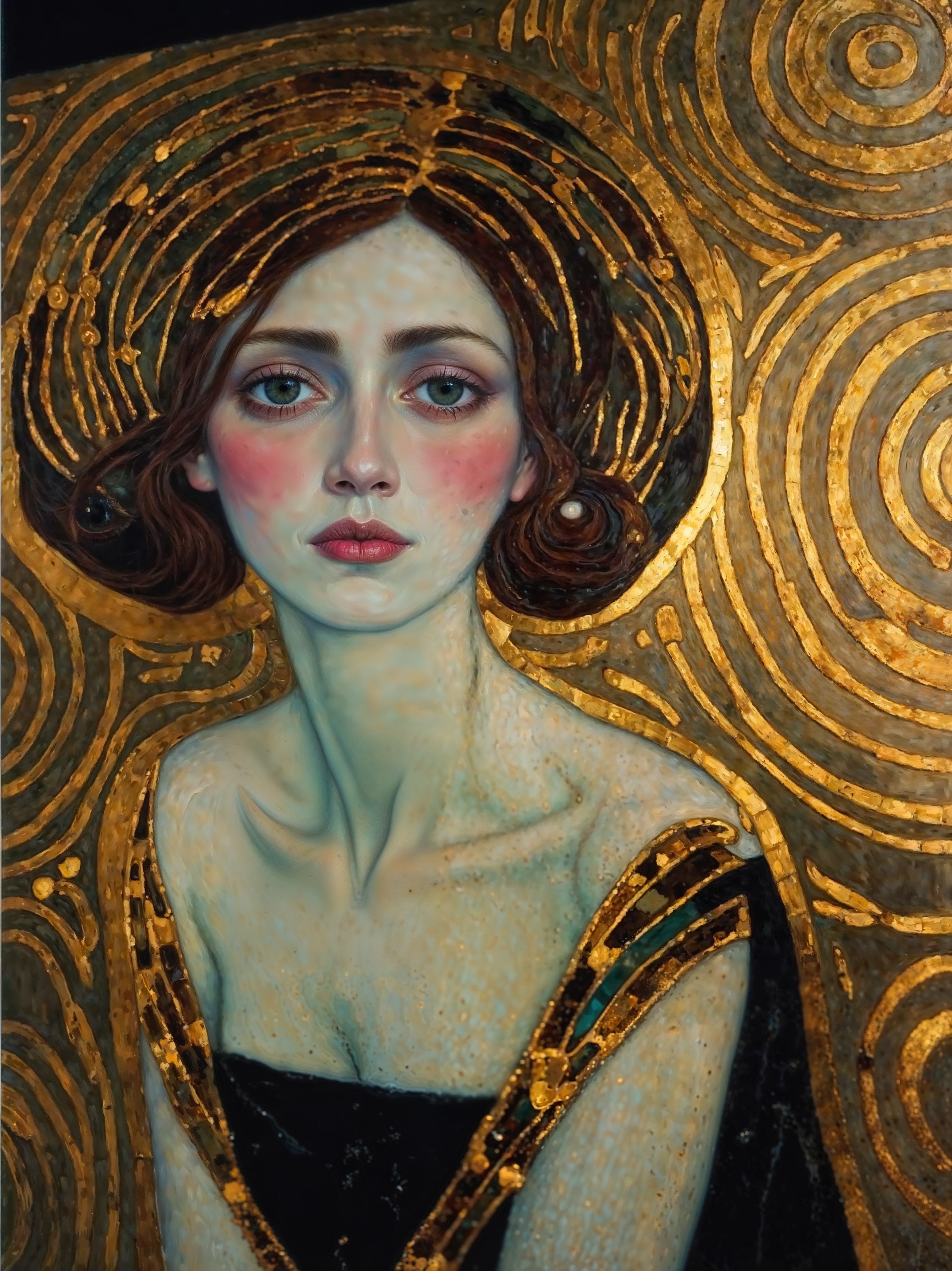 クリムト風AIイラスト｜K_Kameno