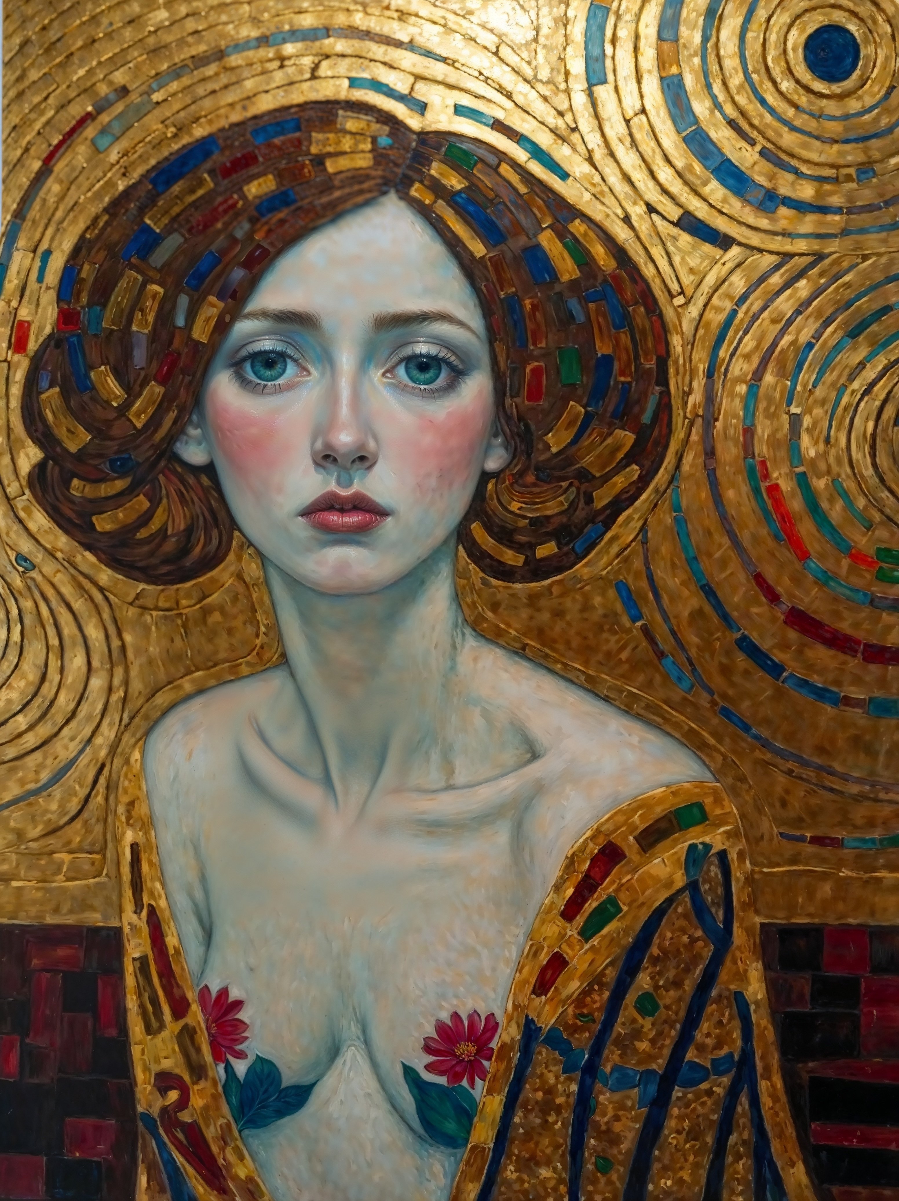 クリムト風AIイラスト｜K_Kameno