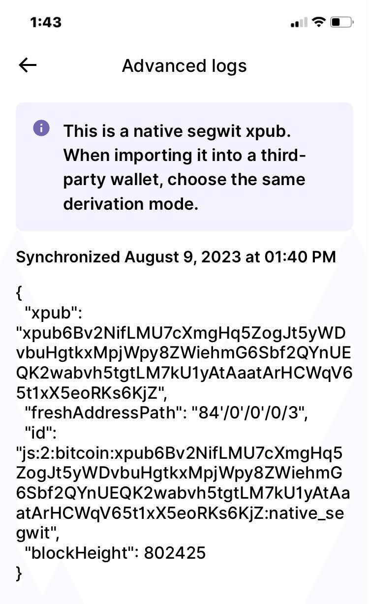 拡張公開鍵（xPub）｜ledger