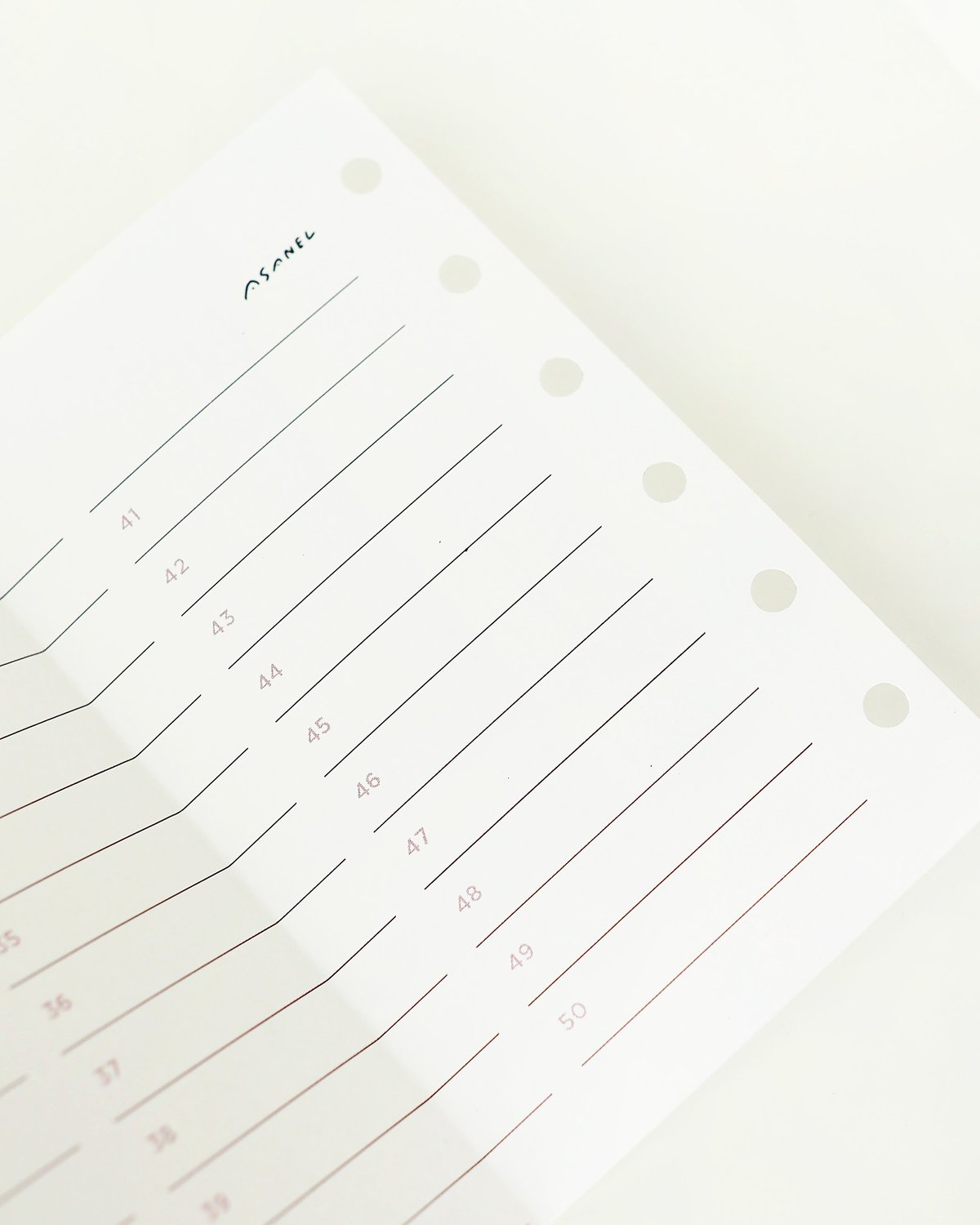 【M6】 2025年Wish Listを書こう 蛇腹テンプレート｜ASANEL