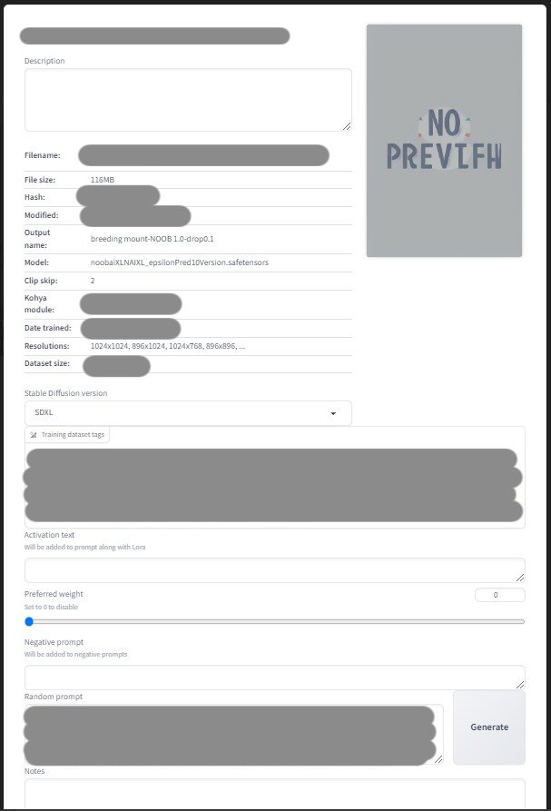 [ComfyUI] A1111で設定したLoraのMetaDataをLora Loaderから読み込む｜ssy
