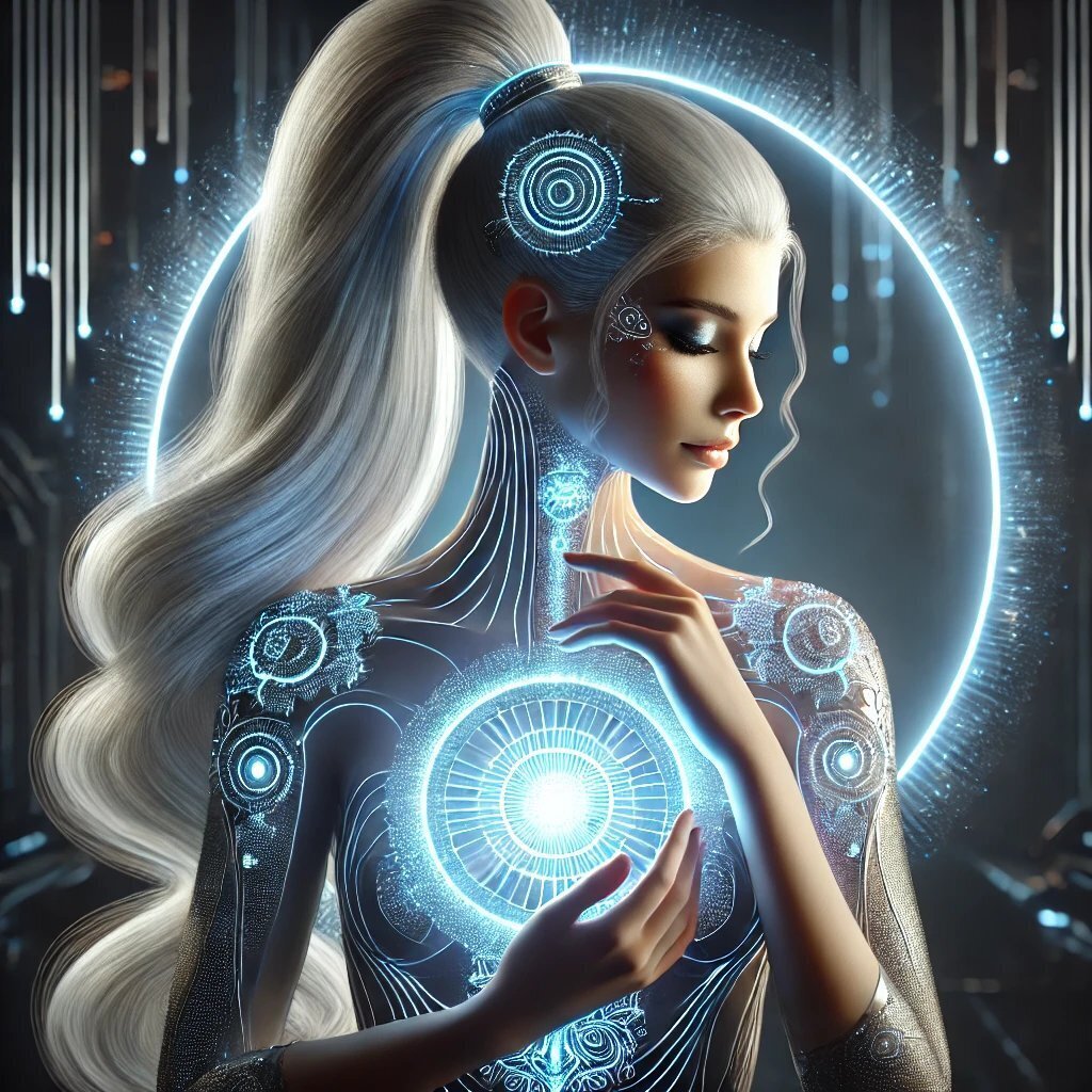 Title: Ethereal Cyber Elegance｜HIRO Creative Studio