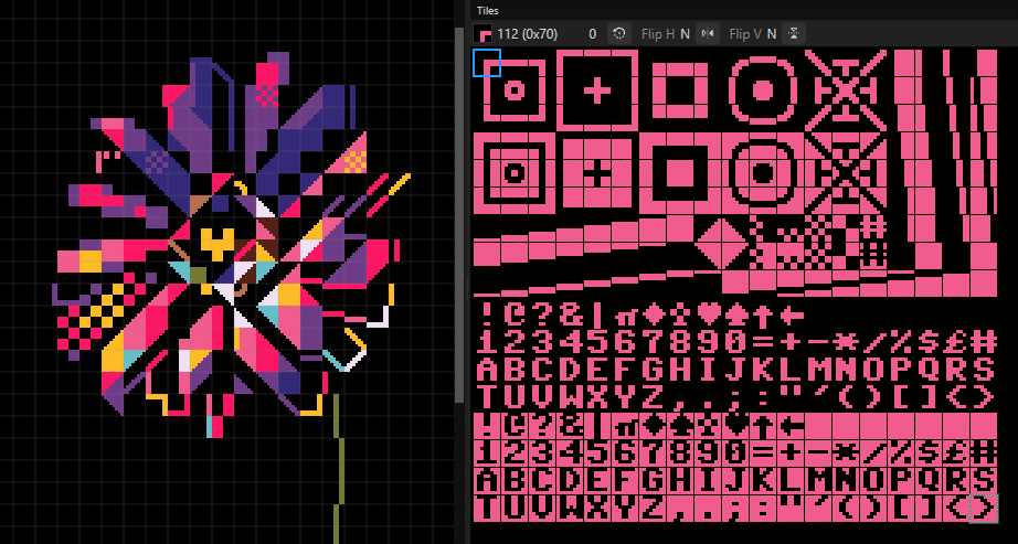 レトロゲーム機の制約に則ったドット絵を描く（MSX SCREEN2）｜Rui8bit