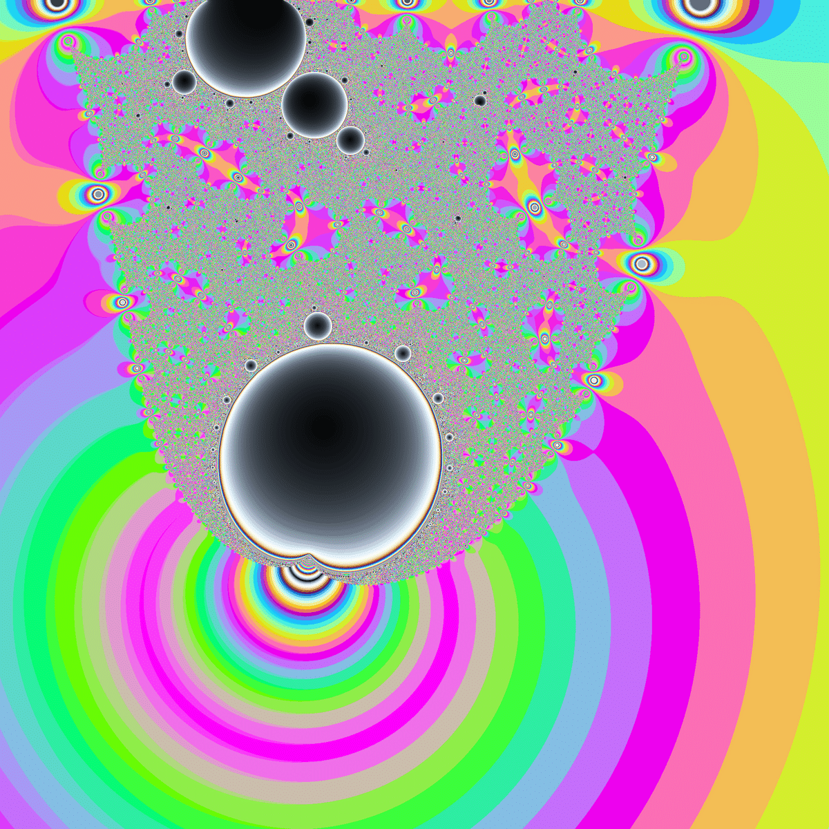 今週のフラクタル69 (c(1/z-1.96/(z+2)))｜108Hassium
