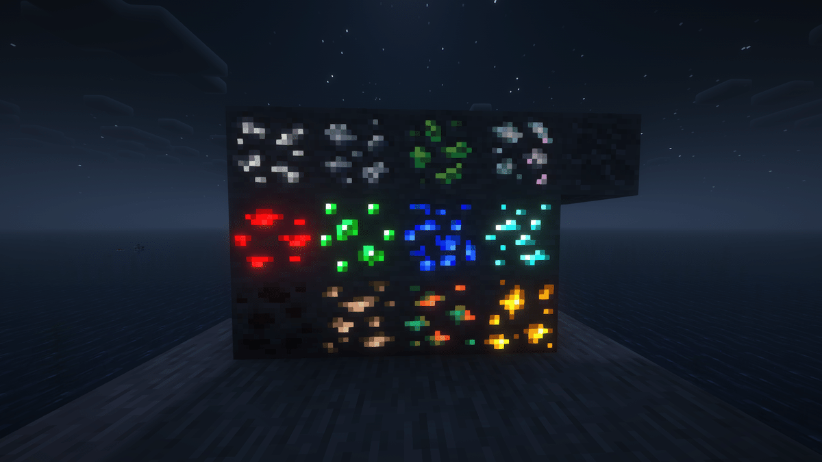 【マイクラ】Complementary ShadersでMOD追加鉱石を発光させる方法+有名MODコピペ｜なちたね
