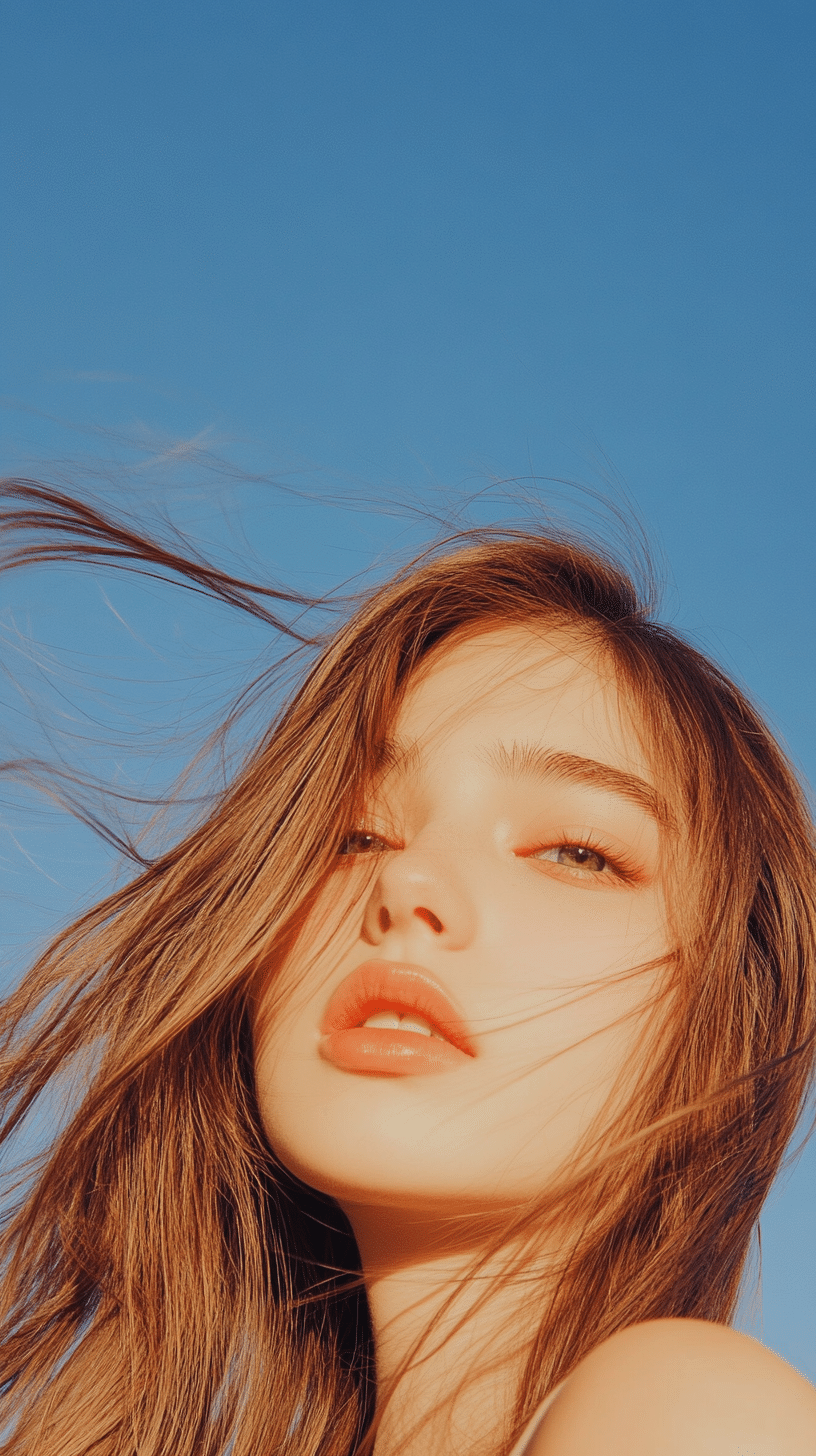 風に舞う髪【生成AI／Midjourney】｜GAUCHO