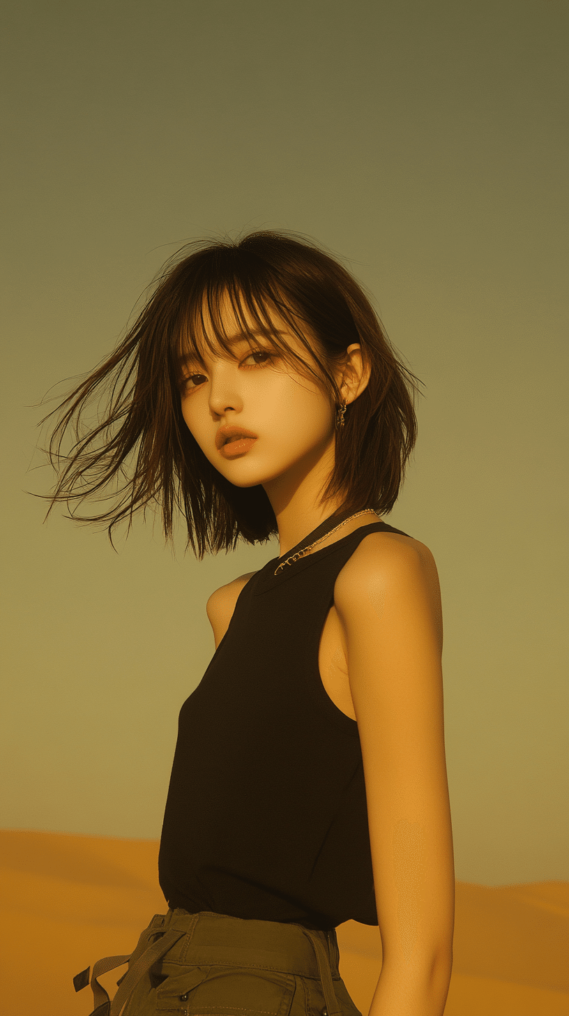 風に舞う髪【生成AI／Midjourney】｜GAUCHO