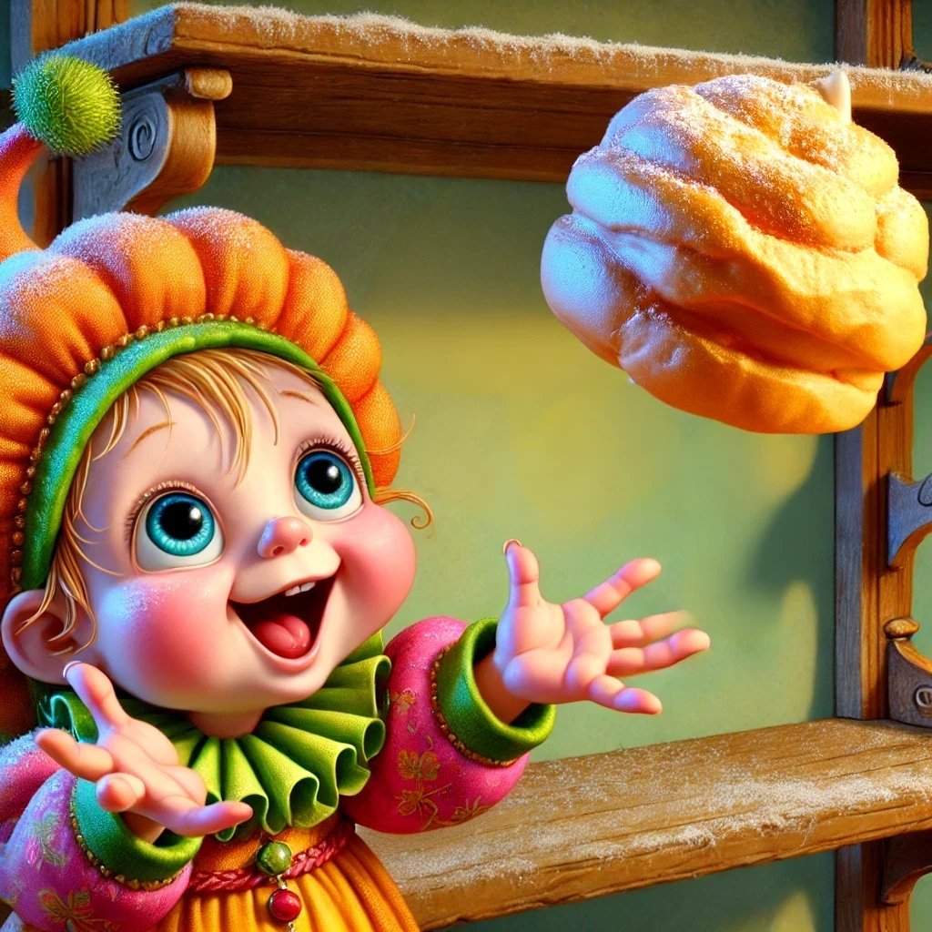 おとぎ話イラストつぶやきその⑫『棚からシュークリーム』｜Masamichi Takuya