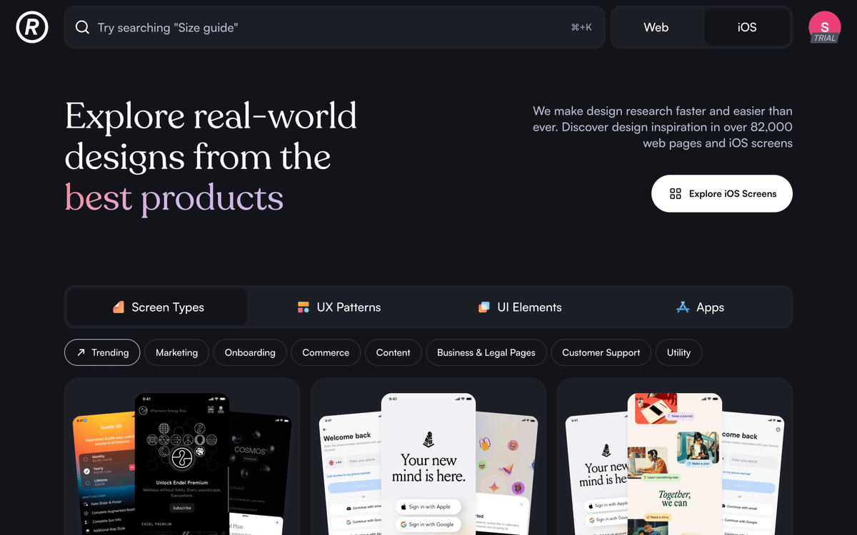 国内外のUIデザイン事例を探すときに便利なギャラリーサイトまとめ｜Shoma Sato