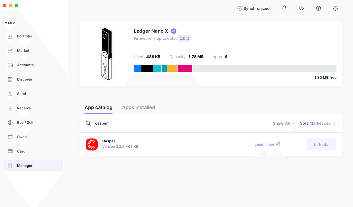 Ledger Wallet上でのCasper(CSPR)保管方法｜Maria