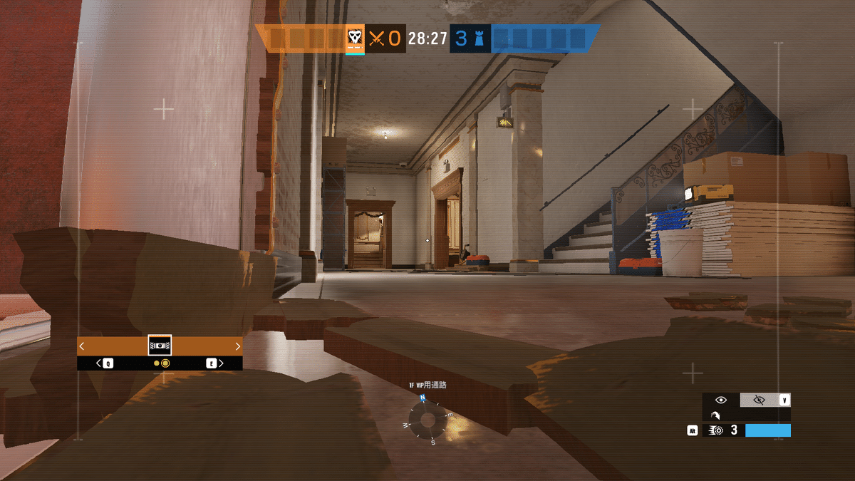 R6S教科書 マップ知識 攻撃 カフェ 3階｜okomesh