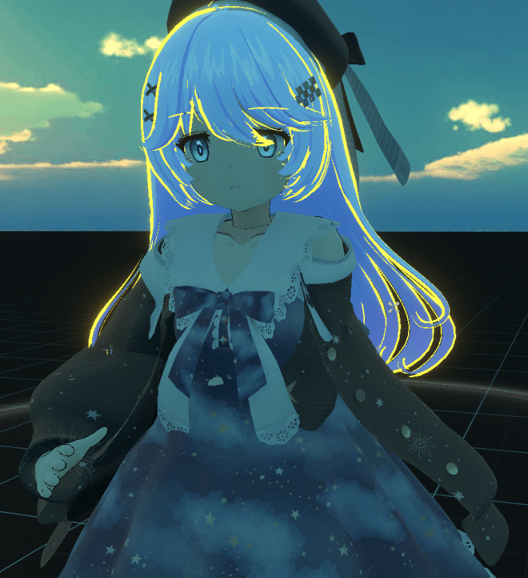 【Resonite】PBSを使って透ける眉を実装しよう(アウトライン付き)｜ginjake