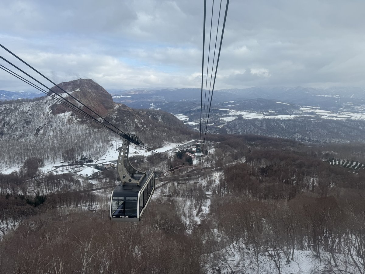 1/25 運行再開致しました!!🚡｜Mt. USU Ropeway 有珠山ロープウェイ