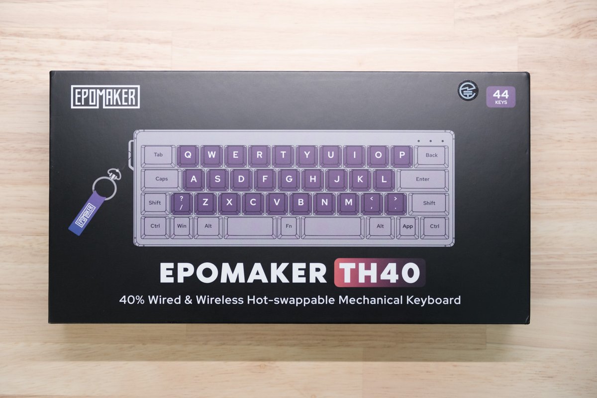 40%レイアウトのコンパクトメカニカルキーボードEPOMAKER TH40｜murasaki