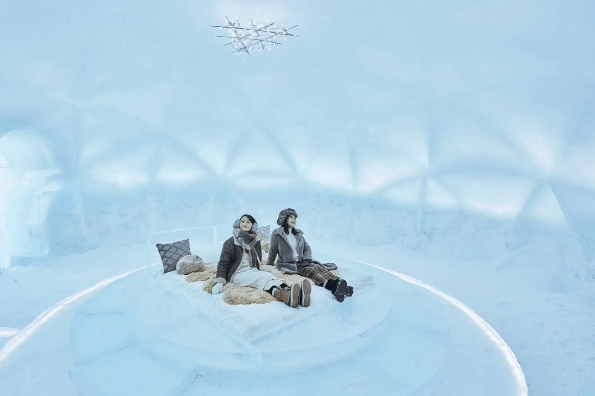 ️ Step into a Frozen Wonderland: The Ice Village at Tomamu Awaits! 🌌 ...