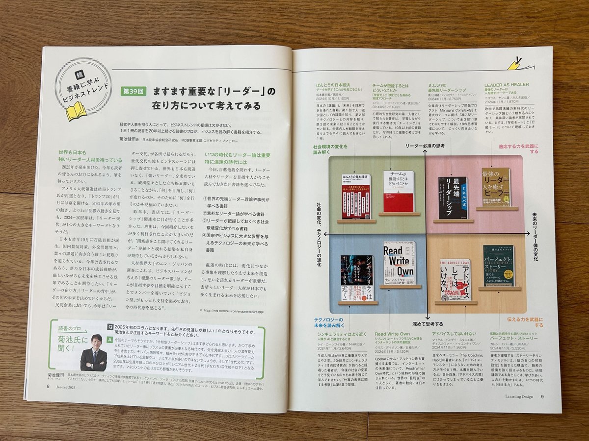 【メディア掲載】Learning Design誌に掲載していただきました！｜Learner’s Learner x Minerva（ミネルバ式リーダーシップ研修プログラム）