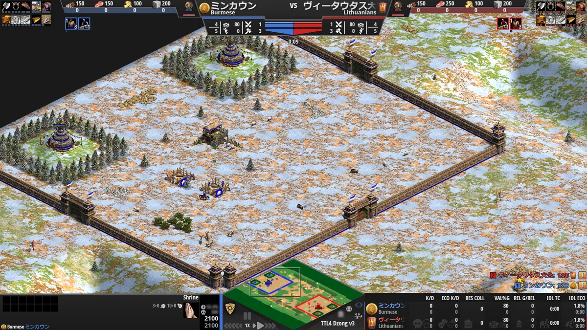 【AOE2DE】TTL4大会・マップ紹介｜uorijemat