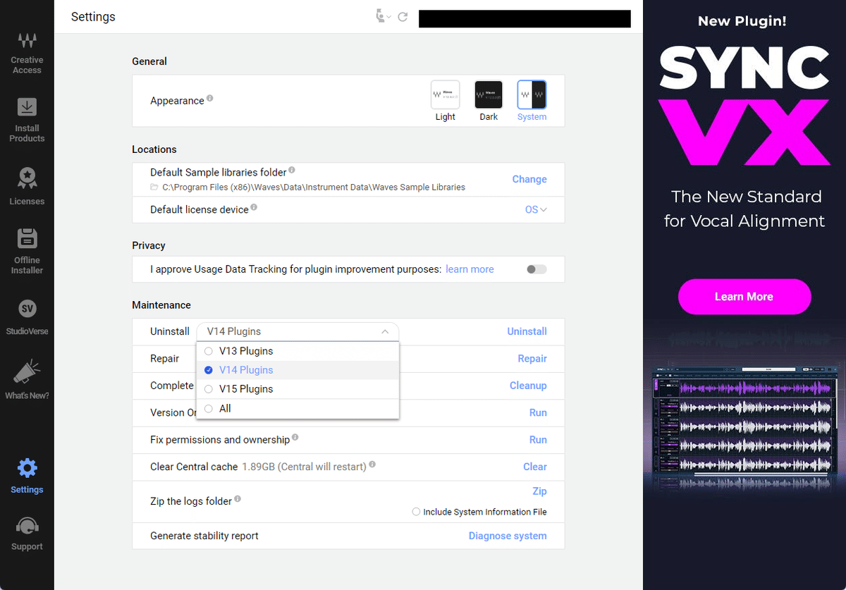余計なことしてobsでWaves StudioVerse Audio Effectsのプラグインインターフェースが表示されない状態になったのを ...