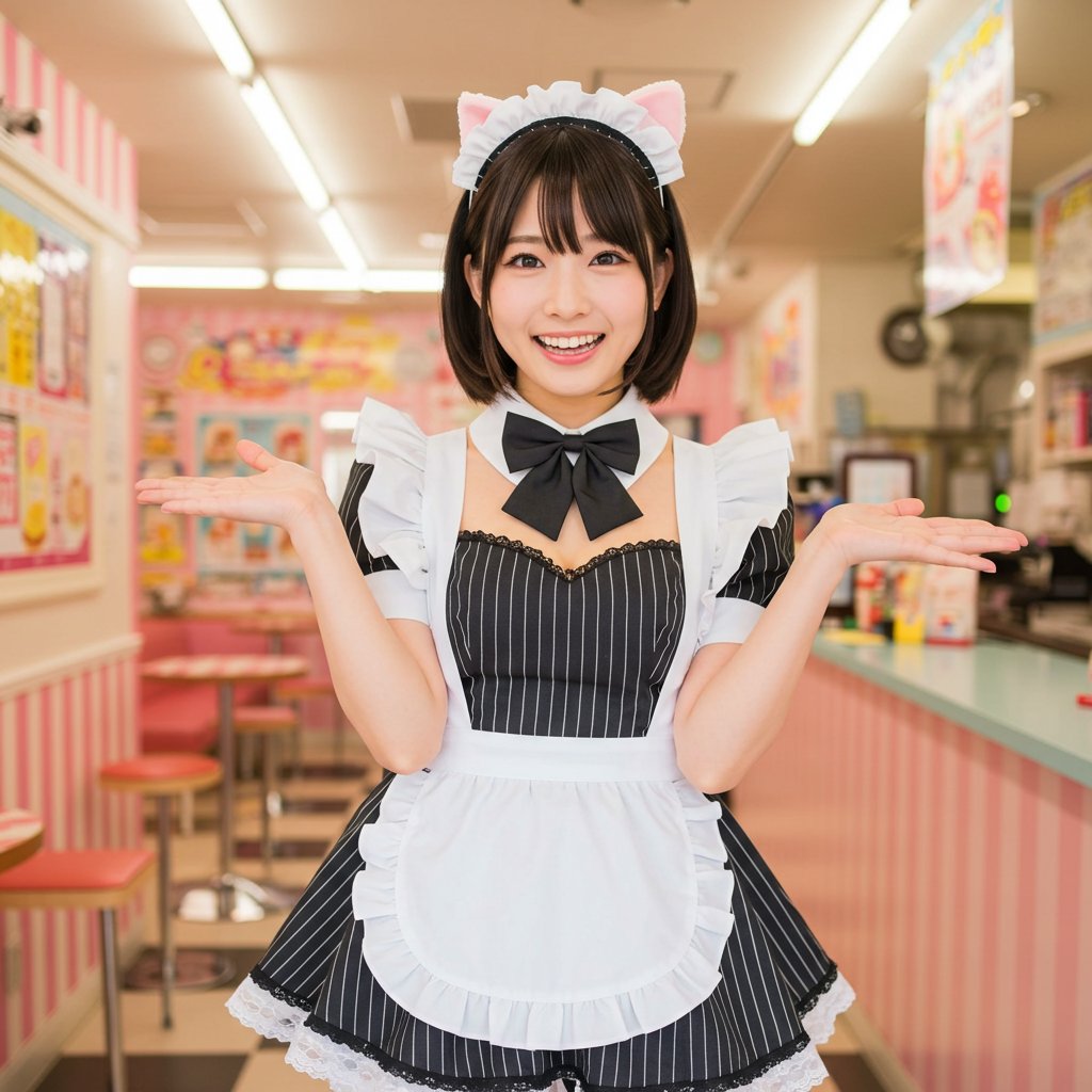 【ImageFX】メイドのプロンプト（生成AI）｜MISA