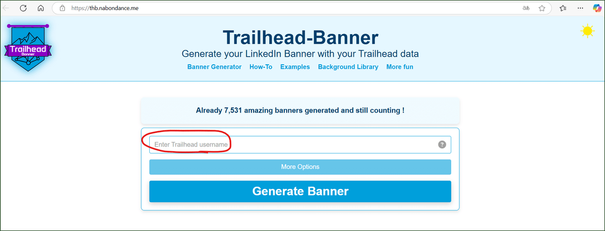 Trailheadのプロフィールからバナーを作る方法｜まめっち