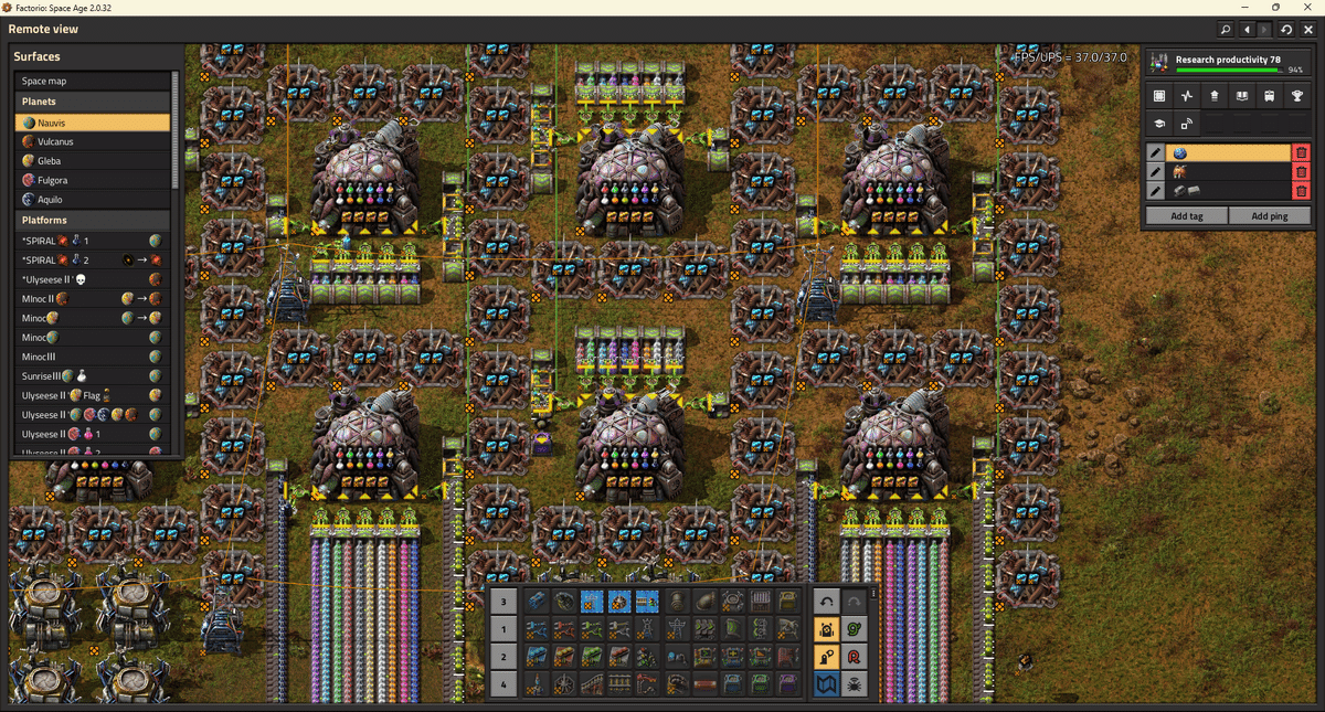 Factorio Space Age: Promethium SP 30kspm安定｜spiral_power