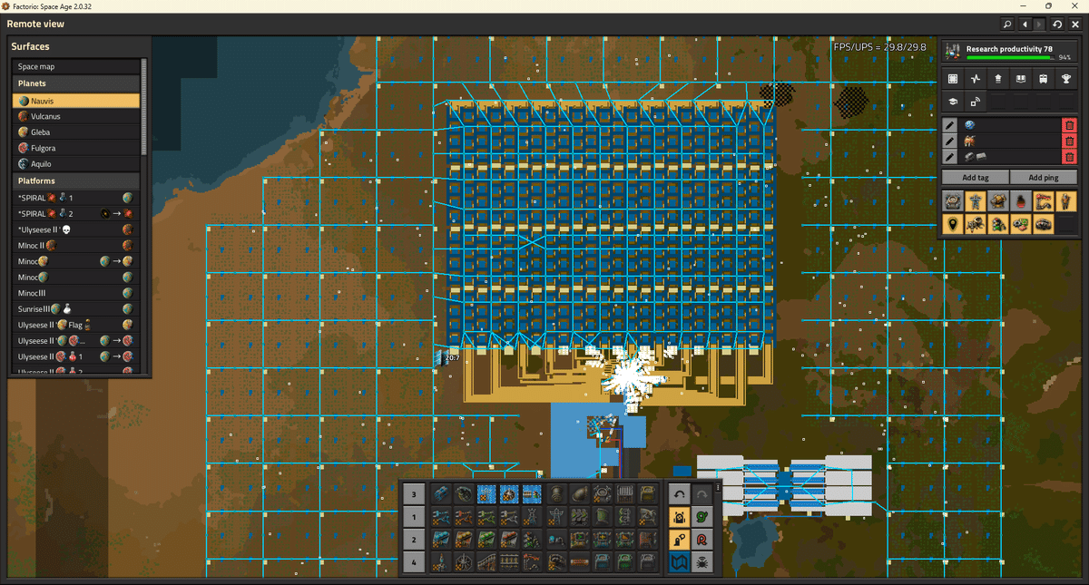 Factorio Space Age: Promethium SP 30kspm安定｜spiral_power