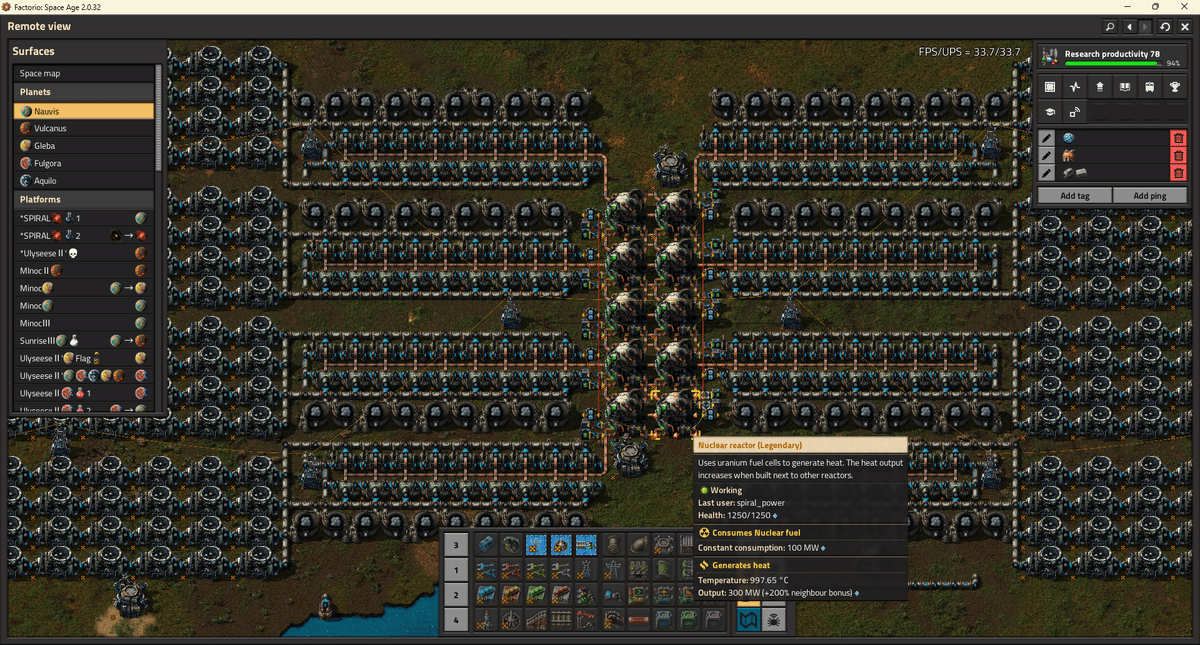 Factorio Space Age: Promethium SP 30kspm安定｜spiral_power