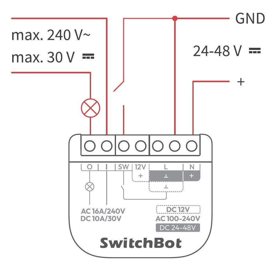 【補】SwitchBot Relay Switch 1（Power Measurement 機能なし・DC12Vで駆動可能）を試してみました（スイッチボット リレースイッチ 1）｜BB-8