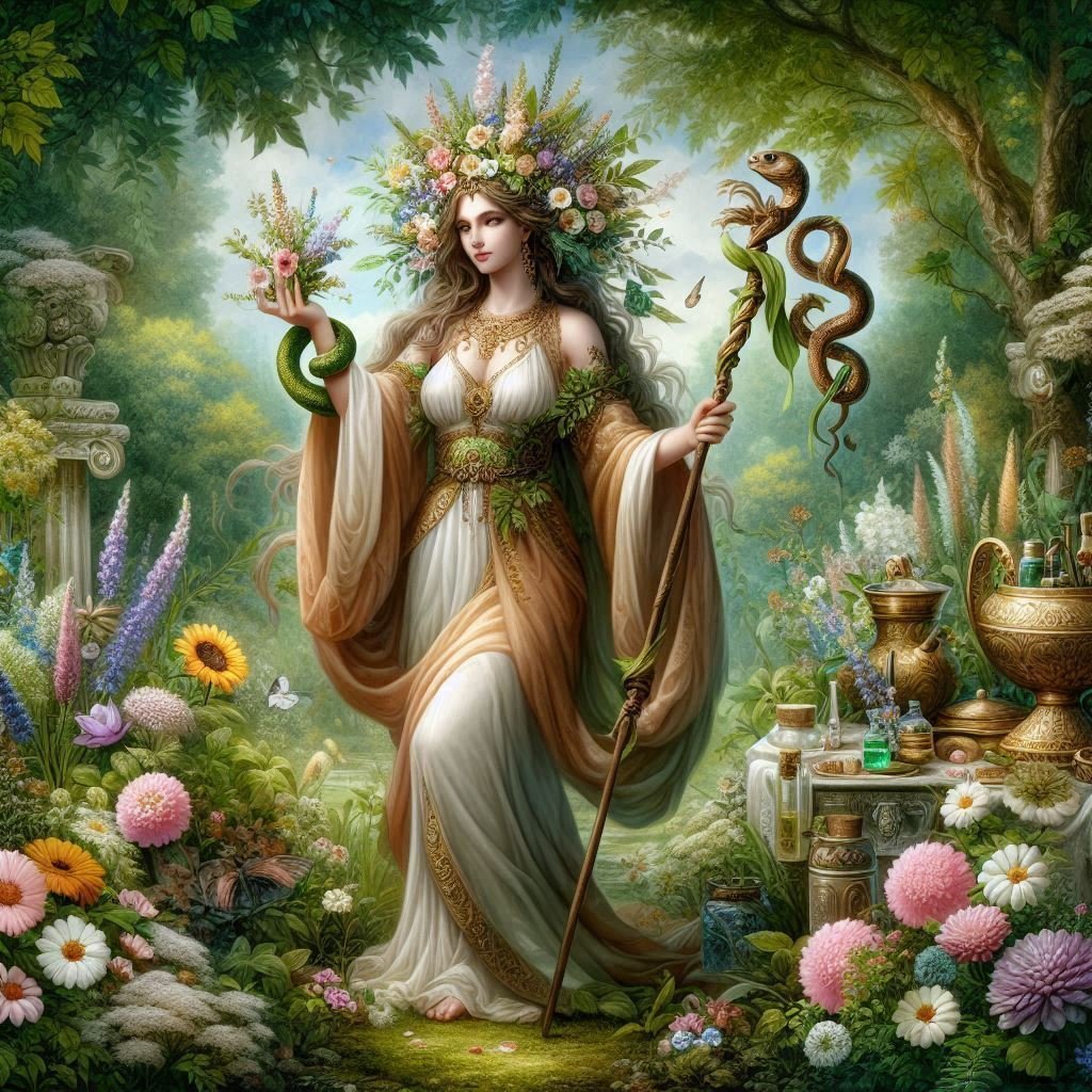 #228[生成AI]気がつけばそこにある、友情とご縁,薬の女神,試作画集(2)[Copilot]｜久藤 あかり | はじめまして！