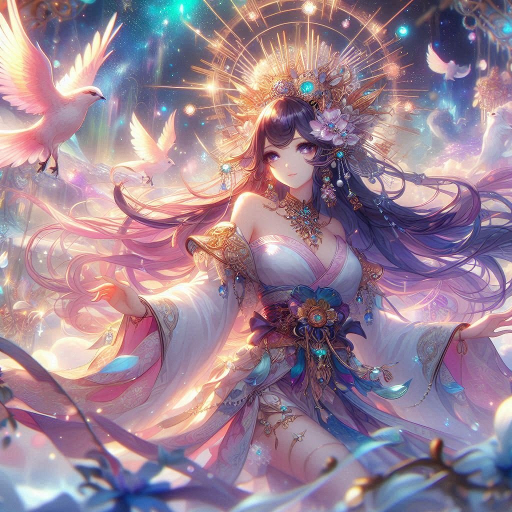 #228[生成AI]気がつけばそこにある、友情とご縁,薬の女神,試作画集(2)[Copilot]｜久藤 あかり | はじめまして！