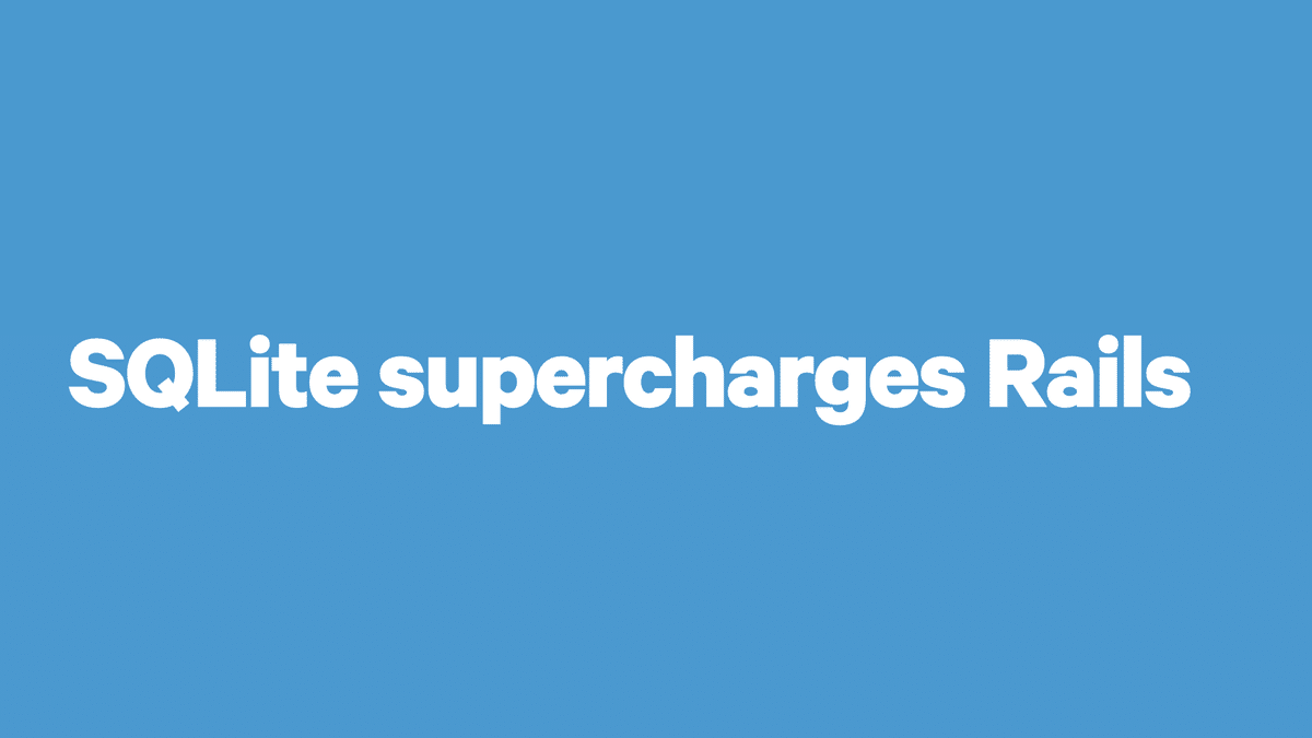🛤 Rails 8はSQLiteで大幅に強化された「個人が扱えるフレームワーク」（翻訳）｜YassLab 株式会社