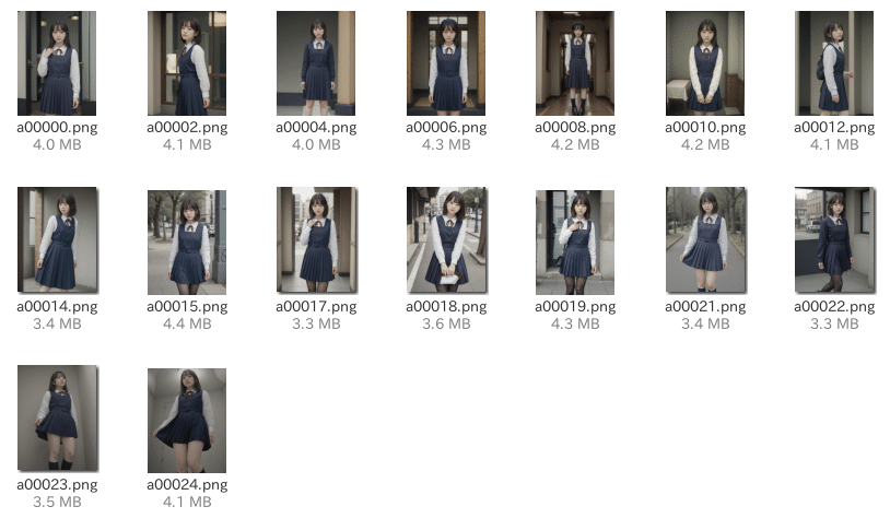 【LoRA】ジャンスカ制服LoRAを作る②【Krita】｜Catapp-Art3D