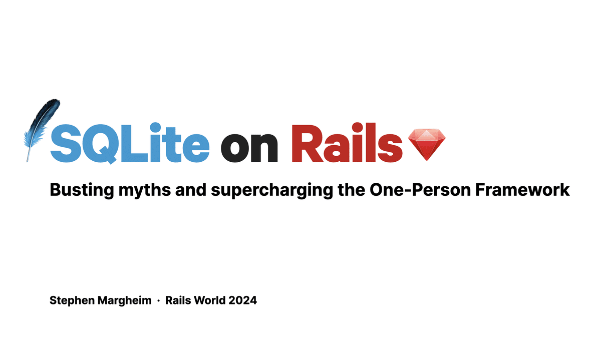 🛤 Rails 8はSQLiteで大幅に強化された「個人が扱えるフレームワーク」（翻訳）｜YassLab 株式会社
