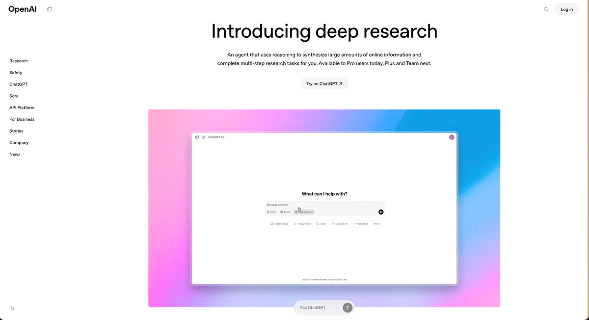 【人類を超えたリサーチ能力】ChatGPTが最強の検索機能「Deep Research」を公開。o3超えの精度で一気に数百のサイトを検索してレポートを作成《性能、使い方、活用事例10選を徹底 ...