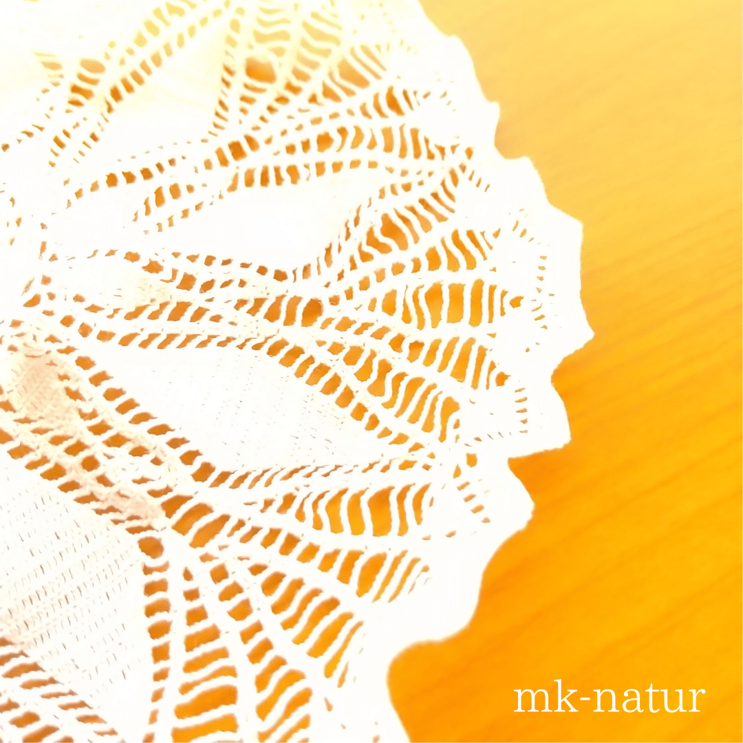 手染めのドイリーと1月の振り返り｜mk_natur 編み物雑貨と占いのあるお店