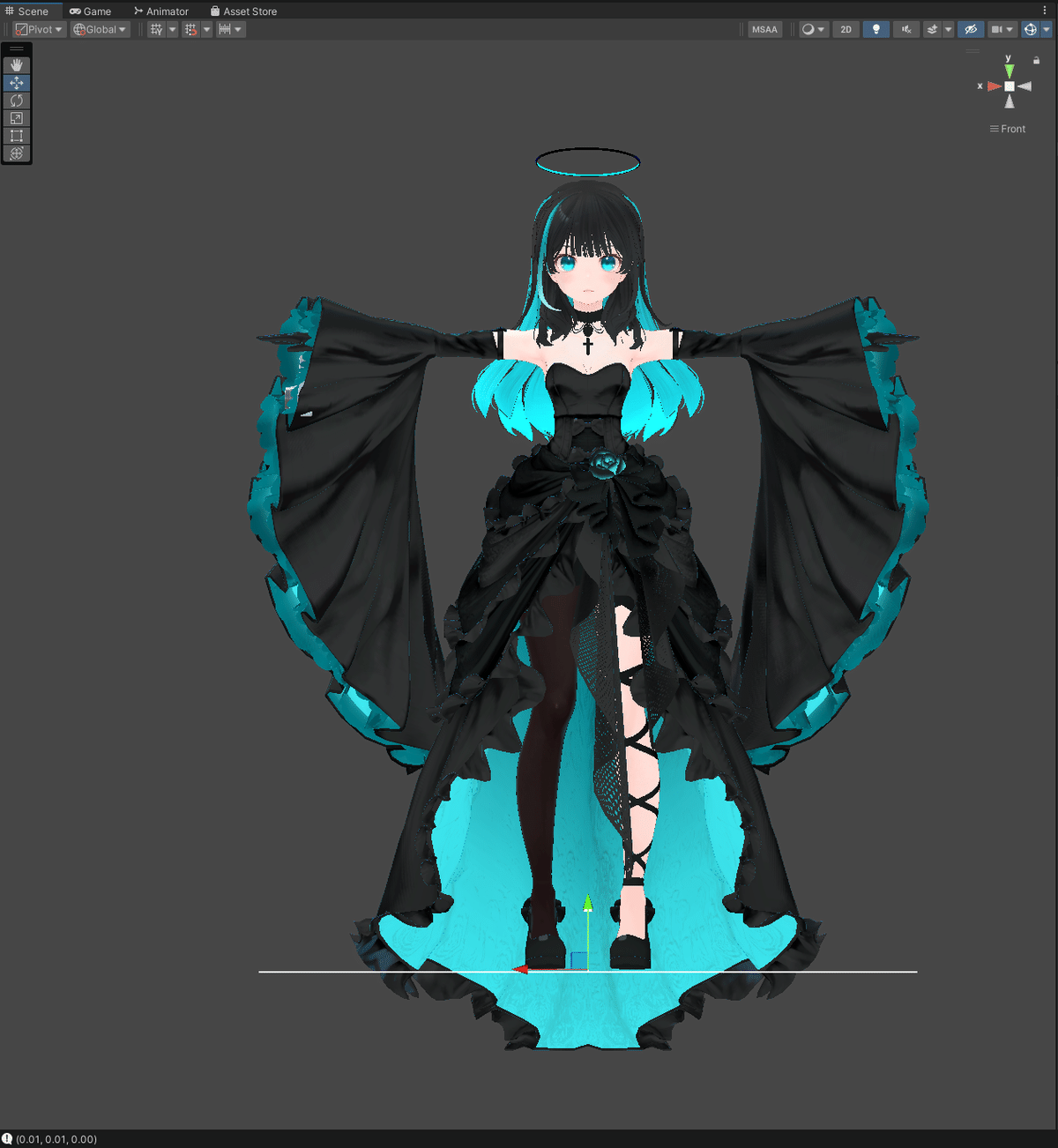 【VRChat】Floor Adjusterを完璧に決める。｜星尾レイ（四ツ辻くろす）