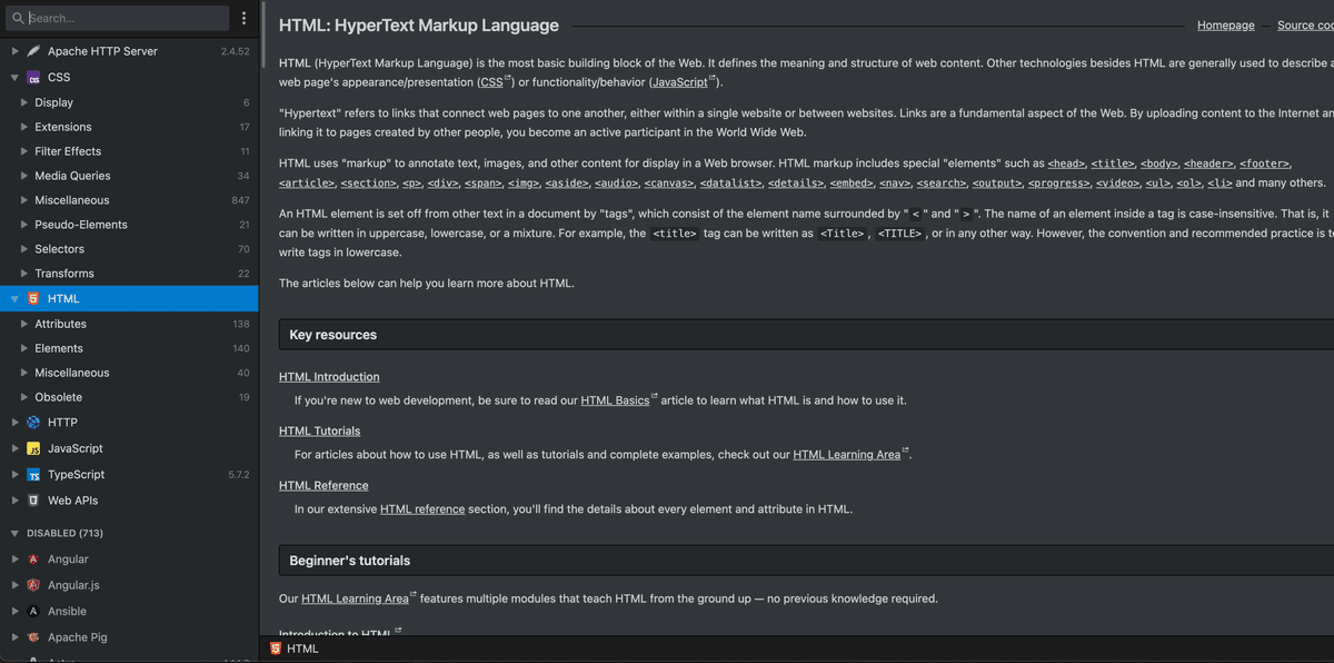 DevDocs：開発者のための究極のAPIドキュメントブラウザ｜senin