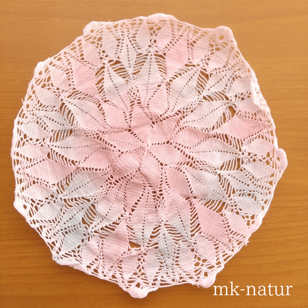手染めのドイリーと1月の振り返り｜mk_natur