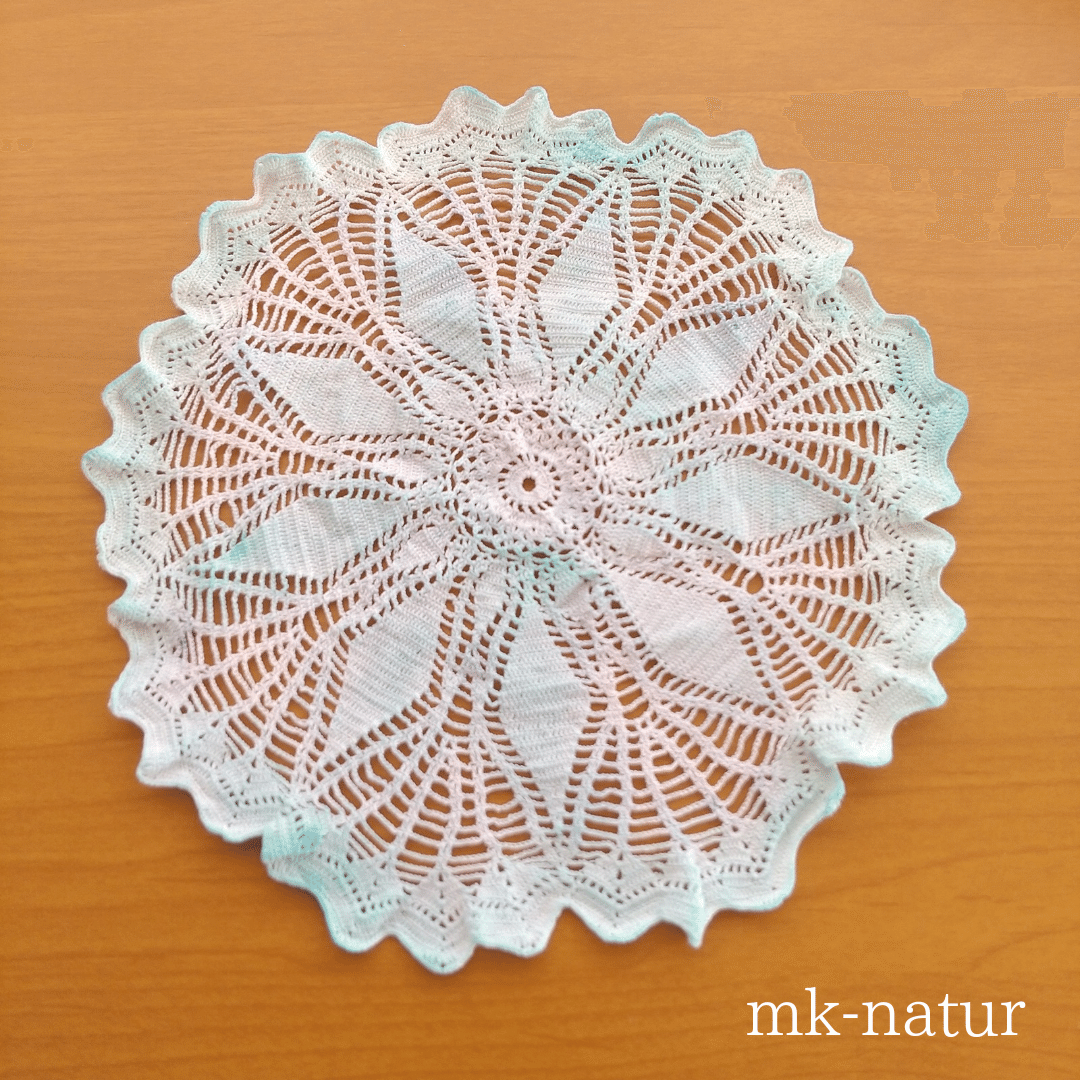 手染めのドイリーと1月の振り返り｜mk_natur