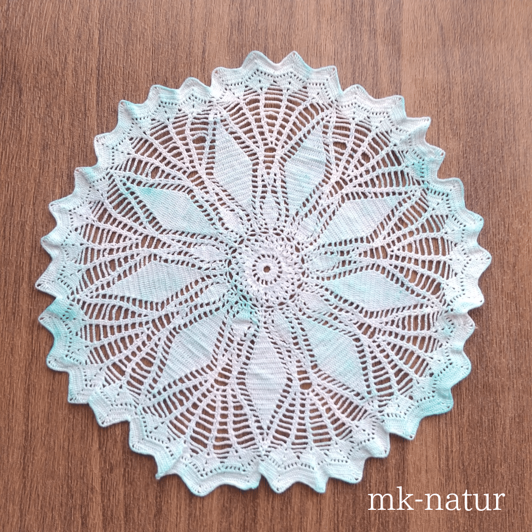 手染めのドイリーと1月の振り返り｜mk_natur