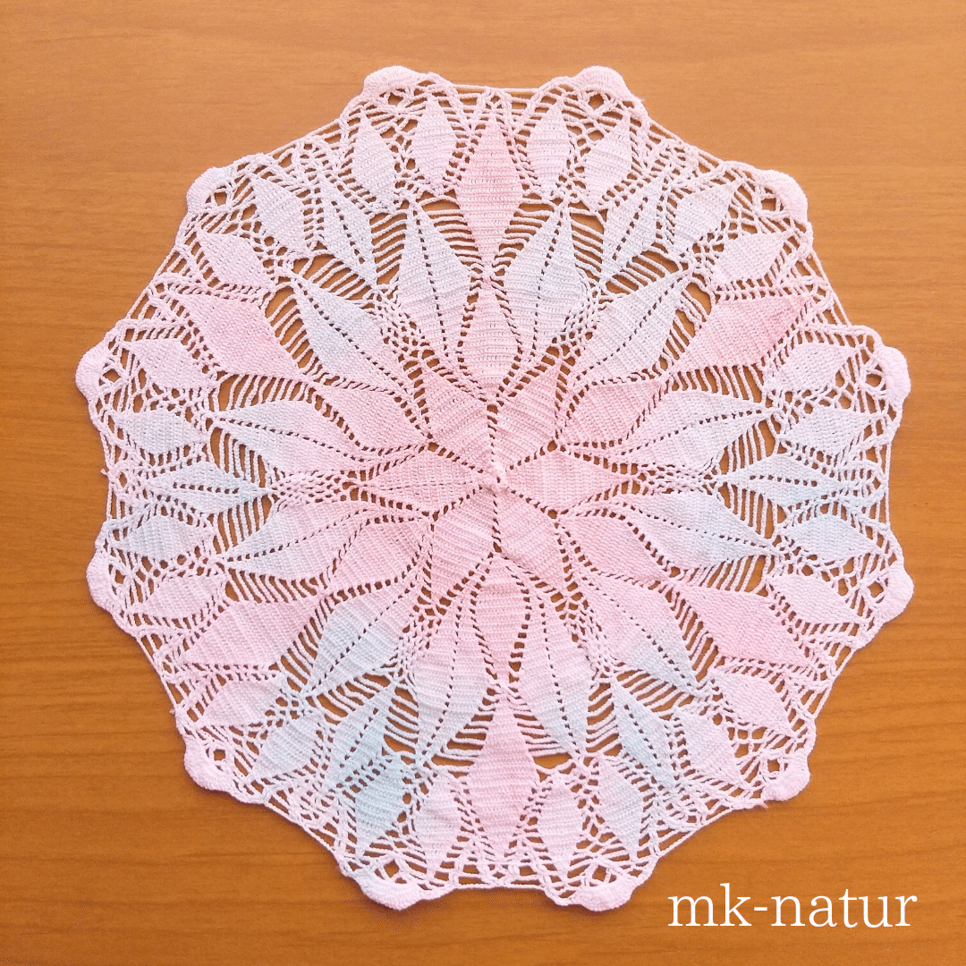 手染めのドイリーと1月の振り返り｜mk_natur