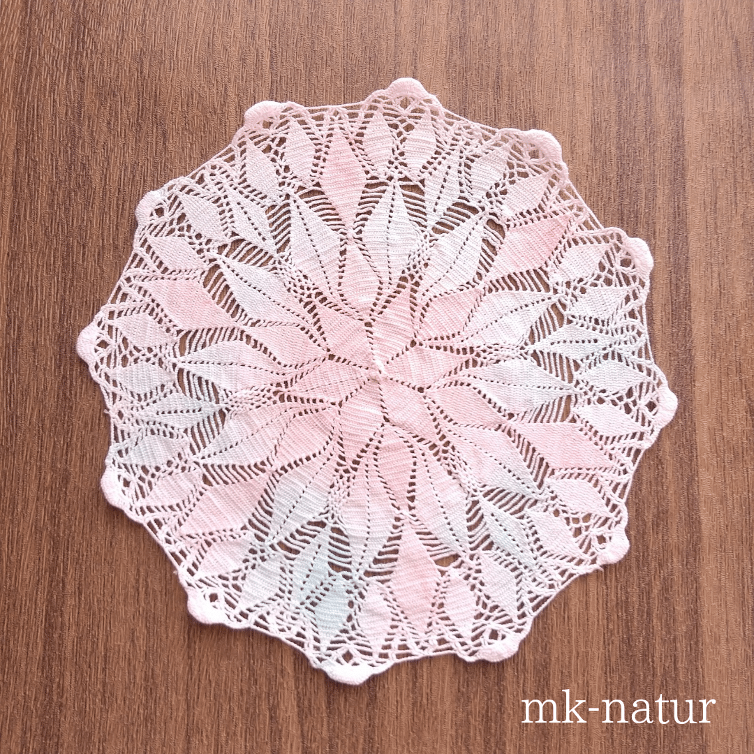 手染めのドイリーと1月の振り返り｜mk_natur 編み物雑貨と占いのあるお店