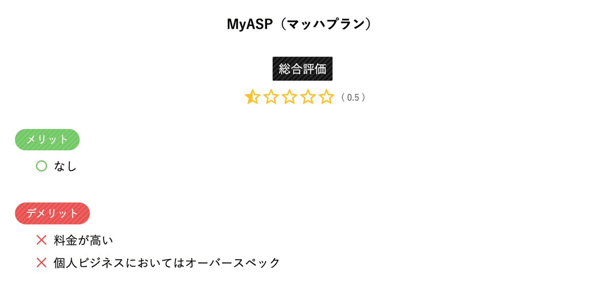 MyASP（マイスピー）の4つの料金プランと機能を初心者向けに徹底比較｜光成＠資産メディア構築コンサルタント