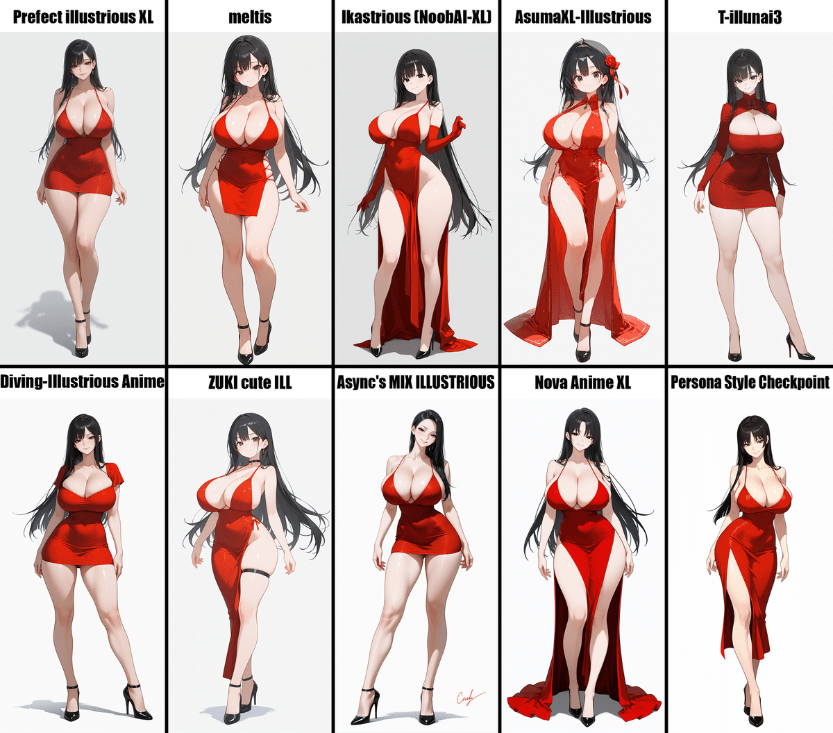 Stable diffusion チェックポイントのご紹介・アニメ系チェックポイント編その②（Illustrious系派生チェックポイント）｜Kei Aono