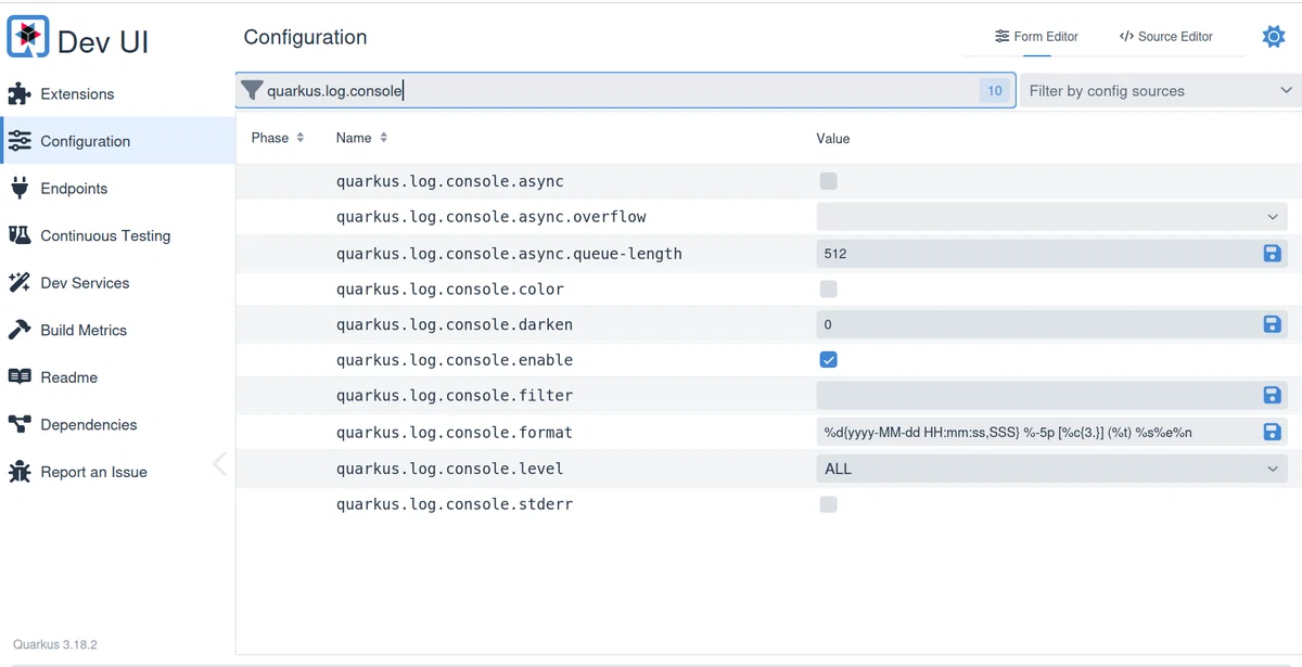 Quarkusによる開発者の生産性向上: ③Dev UIを使ってアプリケーションの設定や管理を直感的におこなう｜neverbird