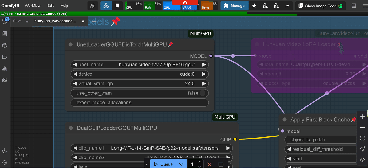 暫定版 Advanced tips of "ComfyUI-MultiGPU" node ＆α｜GJL