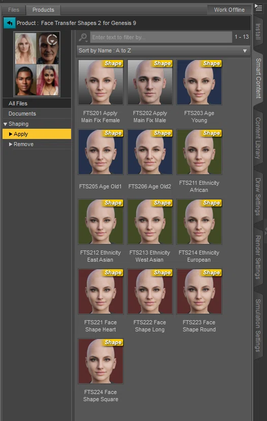 顔形状の微調整に Face Transfer Shapes 2 を試す - 半額セール中｜DAZ Studio 2025｜吉良浩明（きらやん）