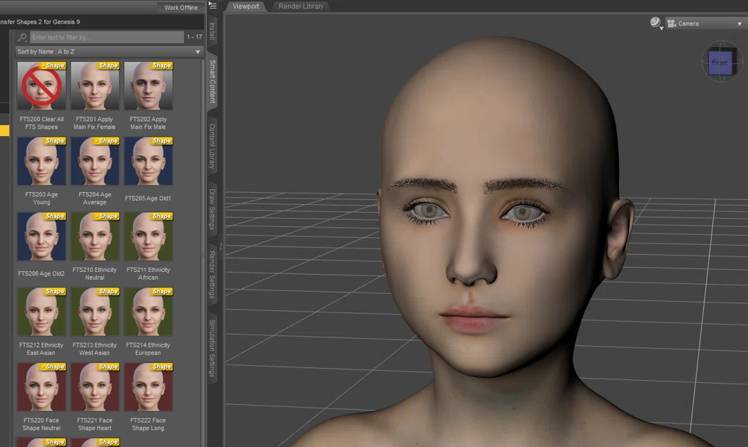 顔形状の微調整に Face Transfer Shapes 2 を試す - 半額セール中｜DAZ Studio 2025｜吉良浩明（きらやん）